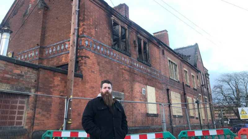 Derby: Fire at historic building was 'sad day for city' - BBC News
