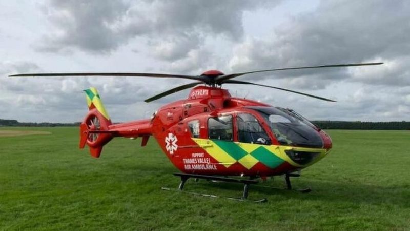 Air ambulance pilot 'privileged' to fly helicopter she designed - BBC News