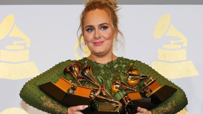 Adele says new album will explain her divorce to her young son - BBC News