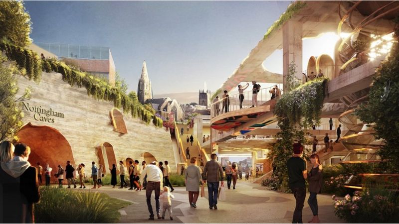 Nottingham Broadmarsh transformation vision unveiled - BBC News
