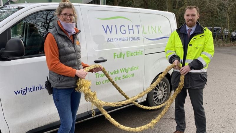 Old Wightlink ferry rope swings into life at Dorset's Monkey World ...