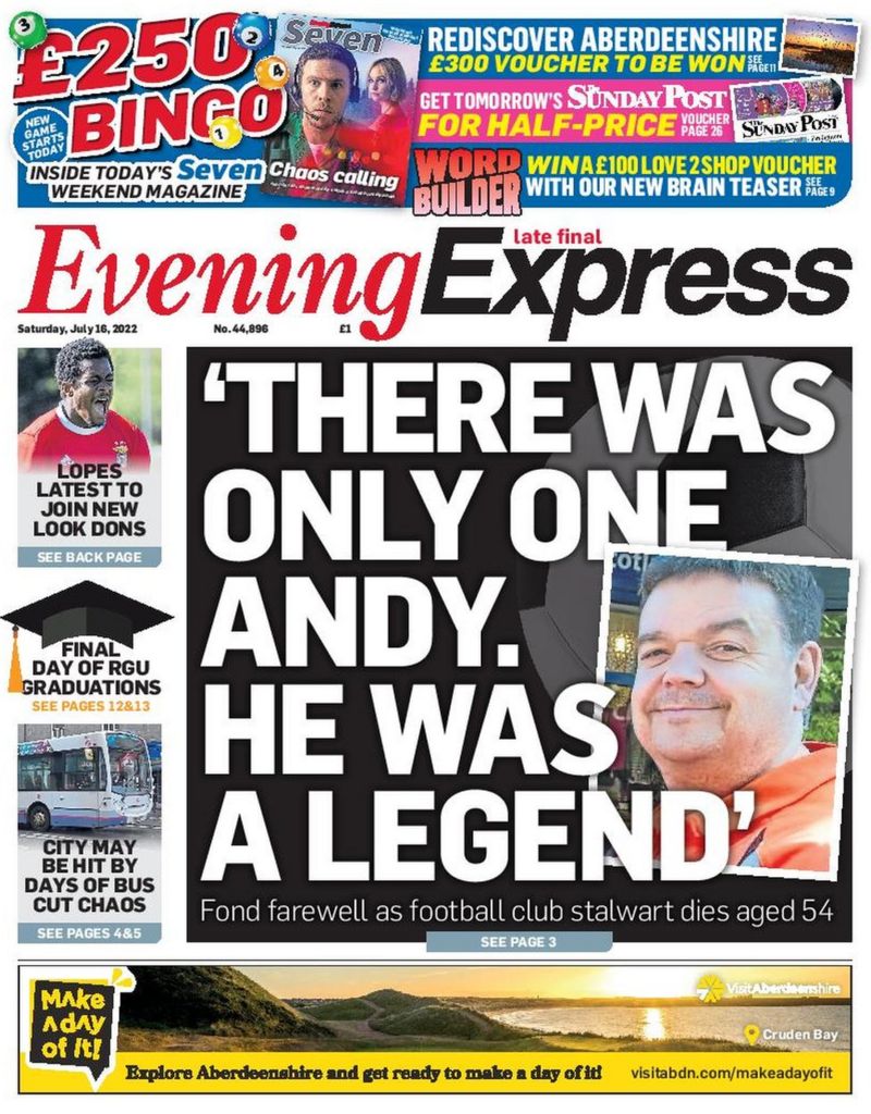 Scotland's papers: 'Taps aff' as Scotland faces extreme heat alert ...