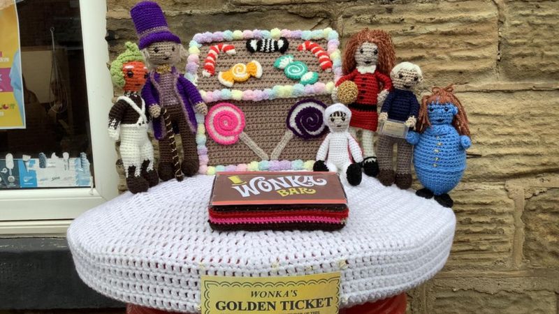 World Book Day: Check out these knitted post-box toppers - BBC Newsround