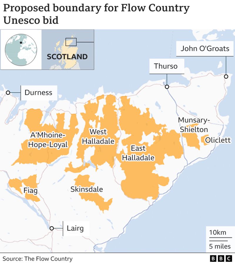 Formal bid made for Flow Country Unesco status - BBC News