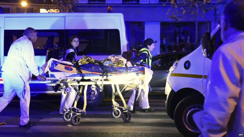 Paris shootings and explosions: In pictures - BBC News