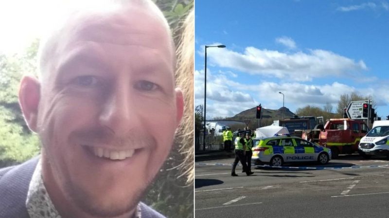 Cyclist killed in Edinburgh lorry collision named - BBC News