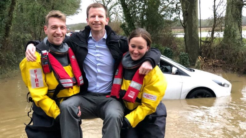 Stormy weather across England causes damage - BBC News