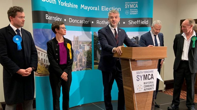 South Yorkshire Mayor: Oliver Coppard re-elected for Labour - BBC News