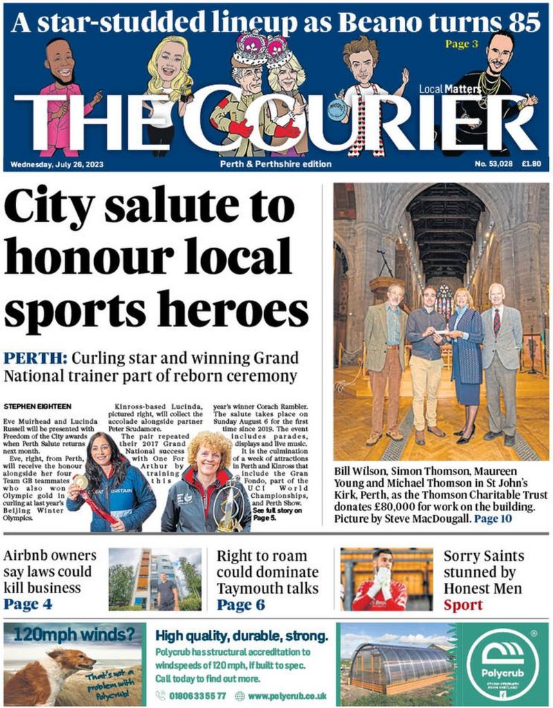 Scotland's papers: 'Depraved' murderer and ScotRail fares warning - BBC ...