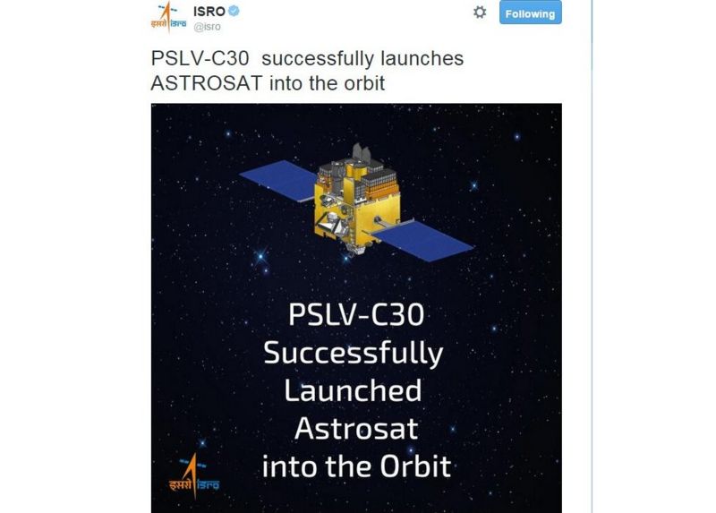 Astrosat: India launches first space laboratory - BBC News