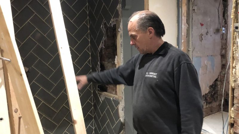 Pinxton: Family living in caravan on driveway outside flood-hit home ...