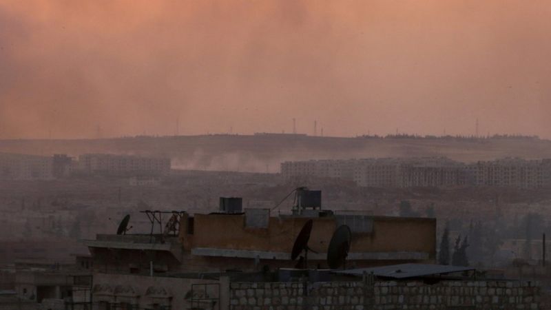 Syria conflict: Army fire 'cuts key Aleppo road' - BBC News