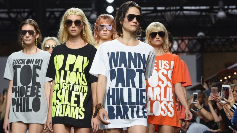 How slogan T-shirts became political statements - BBC News