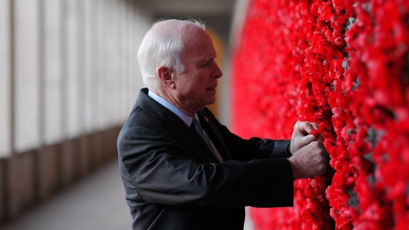 John McCain: Vietnam veteran and six-term senator dies at 81 - BBC News