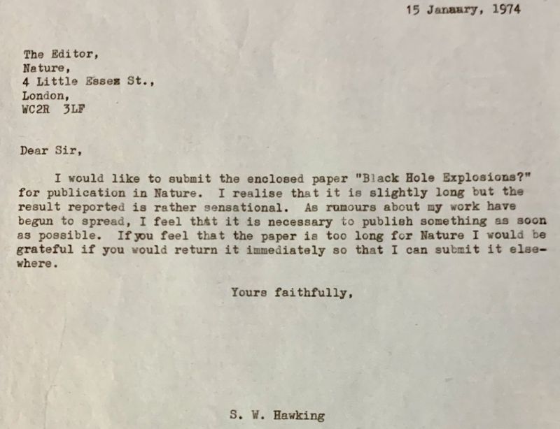 Stephen Hawking's papers to be saved for the nation - BBC News