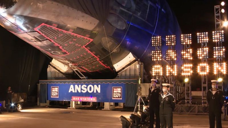 Fifth Astute-class submarine officially named Anson - BBC News