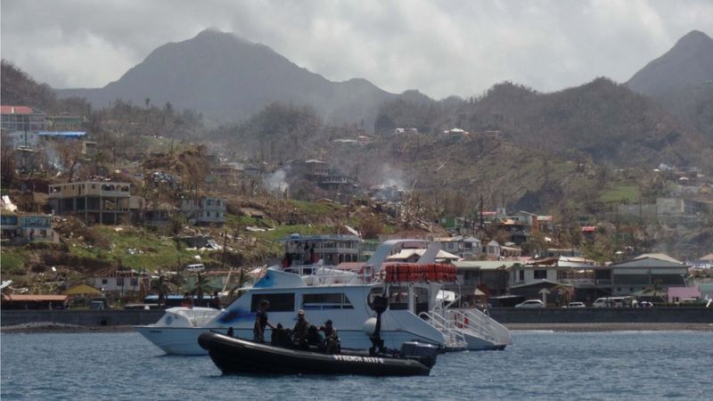 In pictures: Dominica's desolation 'beyond imagination' - BBC News