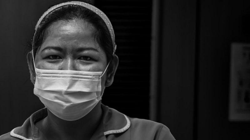 Coronavirus: Mask photos show 'emotions and tiredness' of Ipswich NHS ...