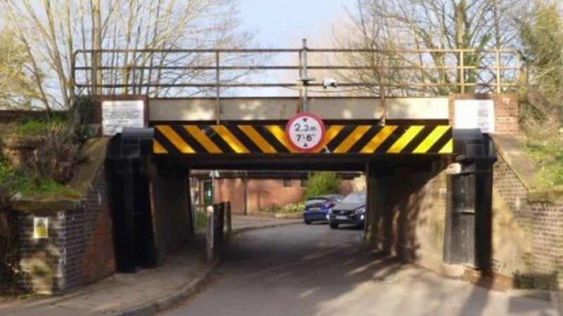 Stonea Road bridge in Cambridgeshire named most-bashed in Britain - BBC ...