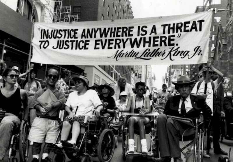 The disabled activist who led a historic 24-day sit-in - BBC News