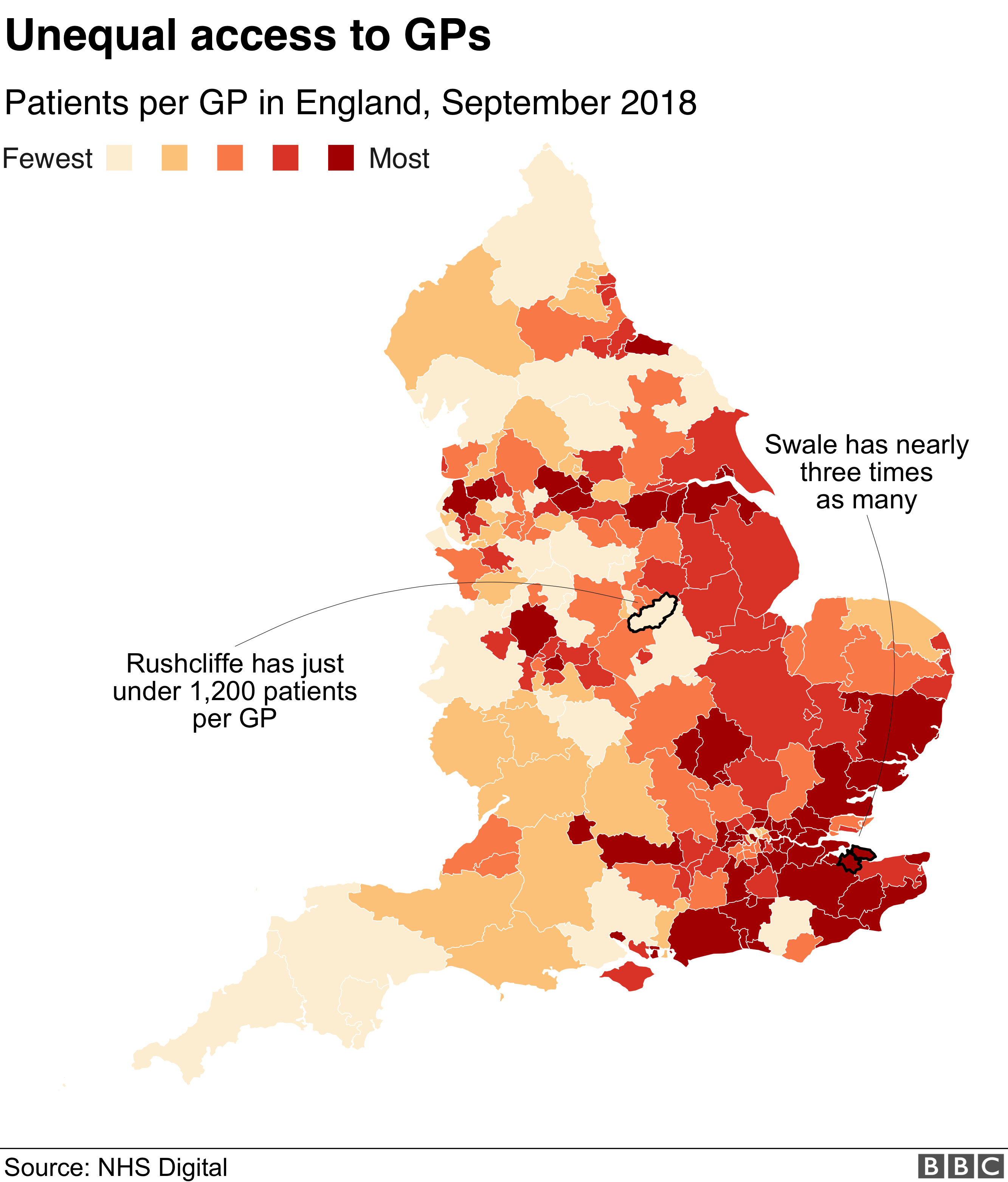 Differences in GP access across England 'shocking' - BBC News
