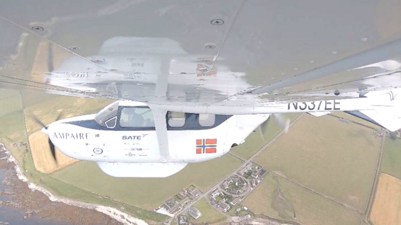 Scotland's first electric-powered aircraft begins Orkney test flights ...