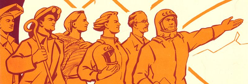 Posters of the golden age of Soviet cosmonauts - BBC News