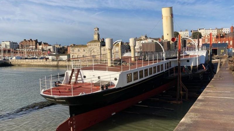 Medway Queen: Dunkirk ship to return home after latest revamp - BBC News