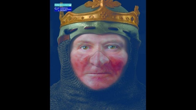 Reconstructed face of Robert the Bruce is unveiled - BBC News
