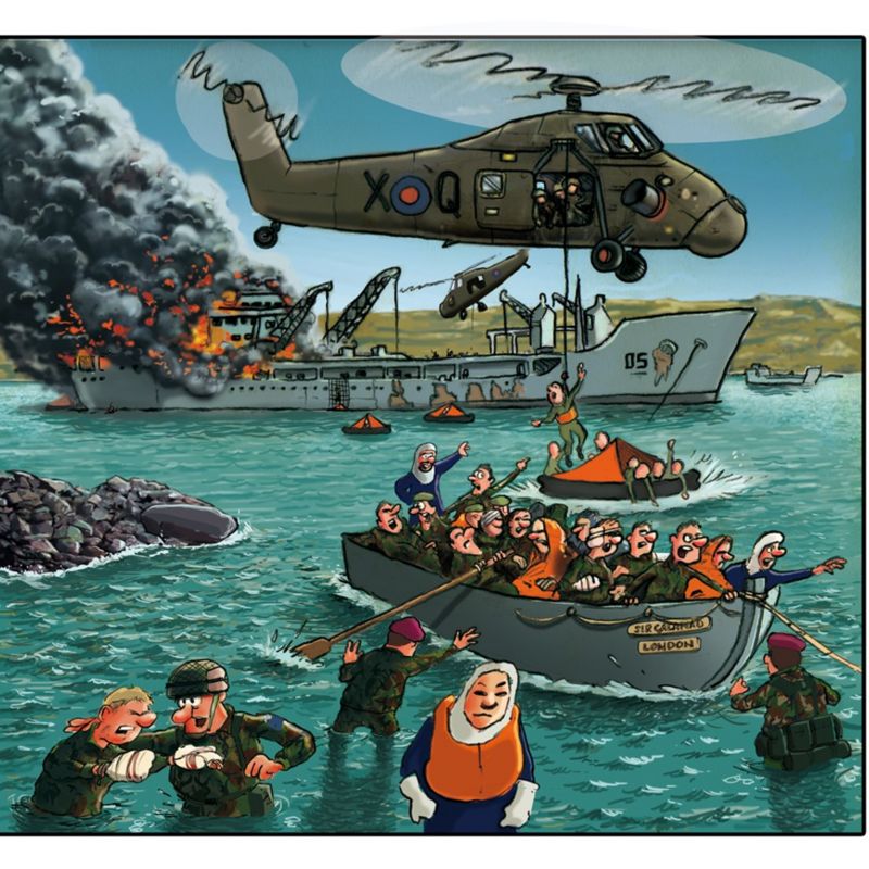 Falklands War: How creativity helped veterans heal - BBC News