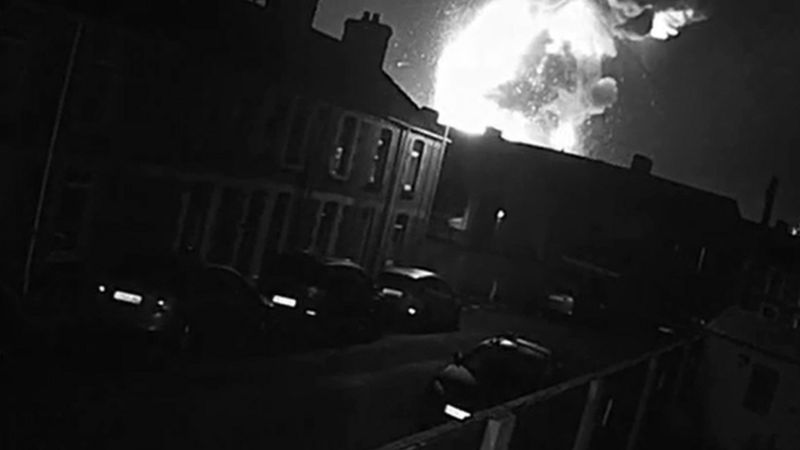 Steel plant explosion: Two burned at Tata in Port Talbot - BBC News