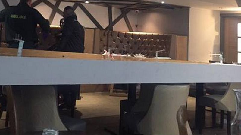 Diners hurt as ceiling collapses in Bolton restaurant - BBC News