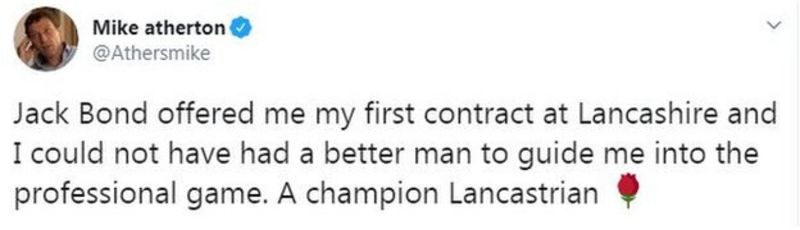 Jack Bond: Former Lancashire captain dies aged 87 - BBC Sport