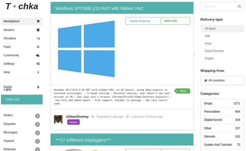 Dark web markets boom after AlphaBay and Hansa busts - BBC News