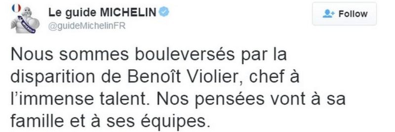 Benoit Violier: Tributes pour in for 'world's best chef' - BBC News