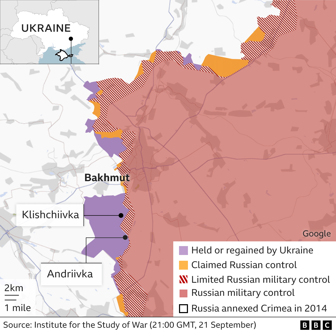 Ukraine in maps: Tracking the war with Russia - BBC News