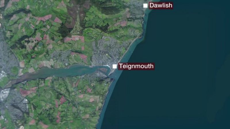 Devon train line re-opens after rockfall - BBC News
