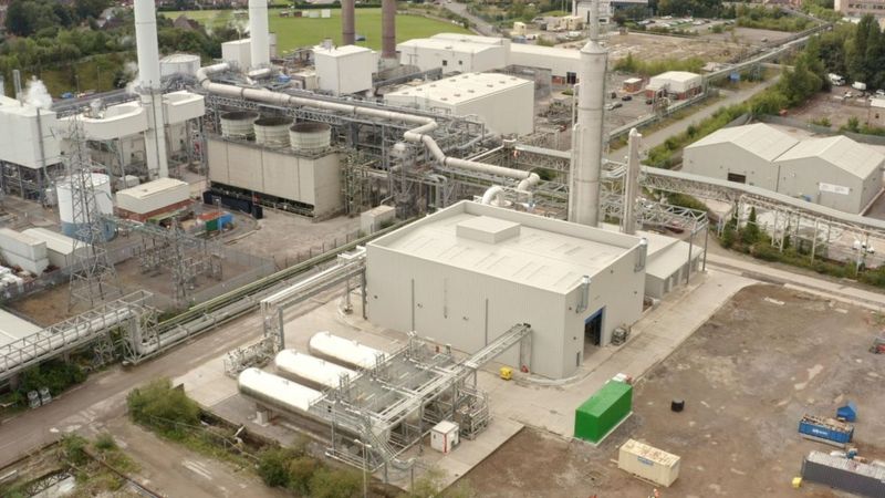 UK's largest carbon capture plant opens in Northwich - BBC News
