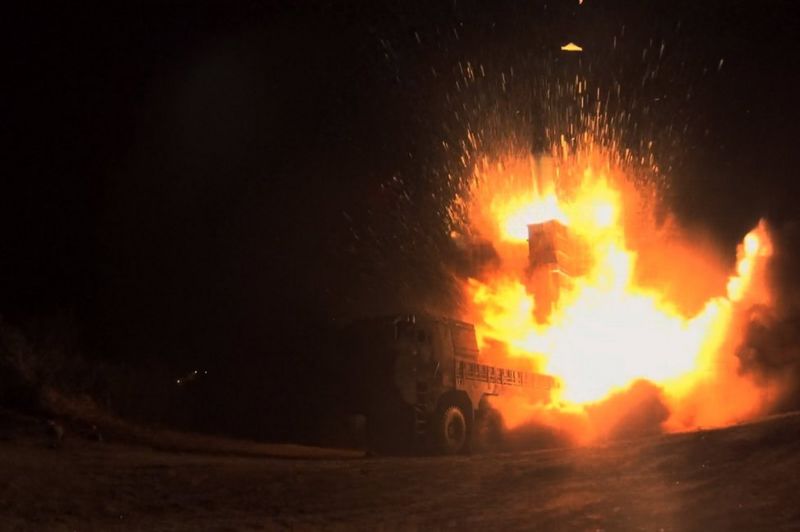 North Korea says new missile can re-enter atmosphere - BBC News