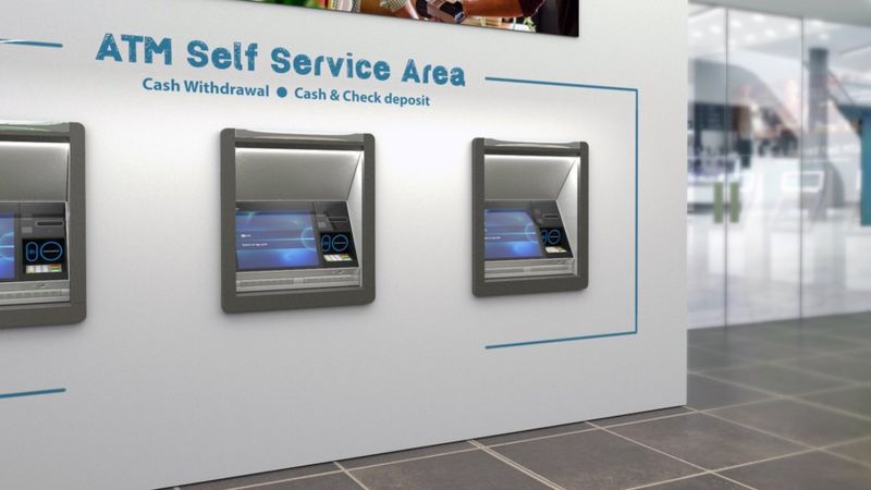 Future of cash: Can a 'bank in a box' replace a branch? - BBC News