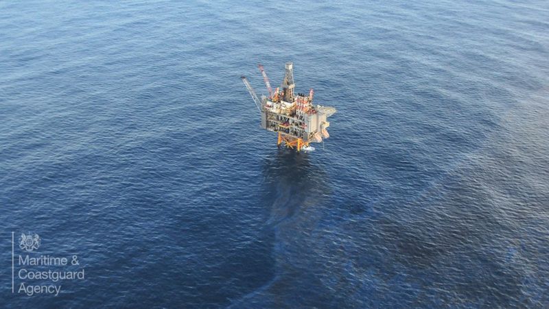 Production restarts at BP Clair platform after leak - BBC News