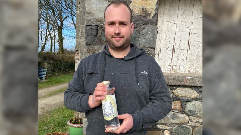 Farming Wales: The farmer making vodka from sheep milk - BBC News