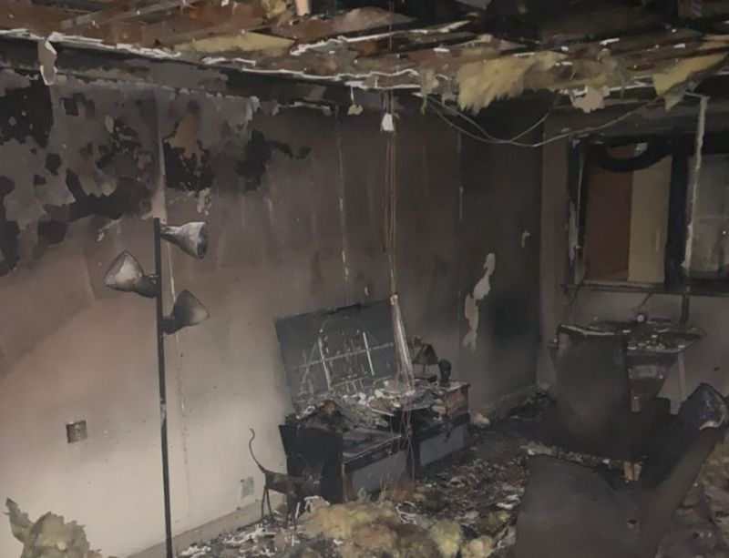 Woman rescued from third-floor Southsea flat fire - BBC News