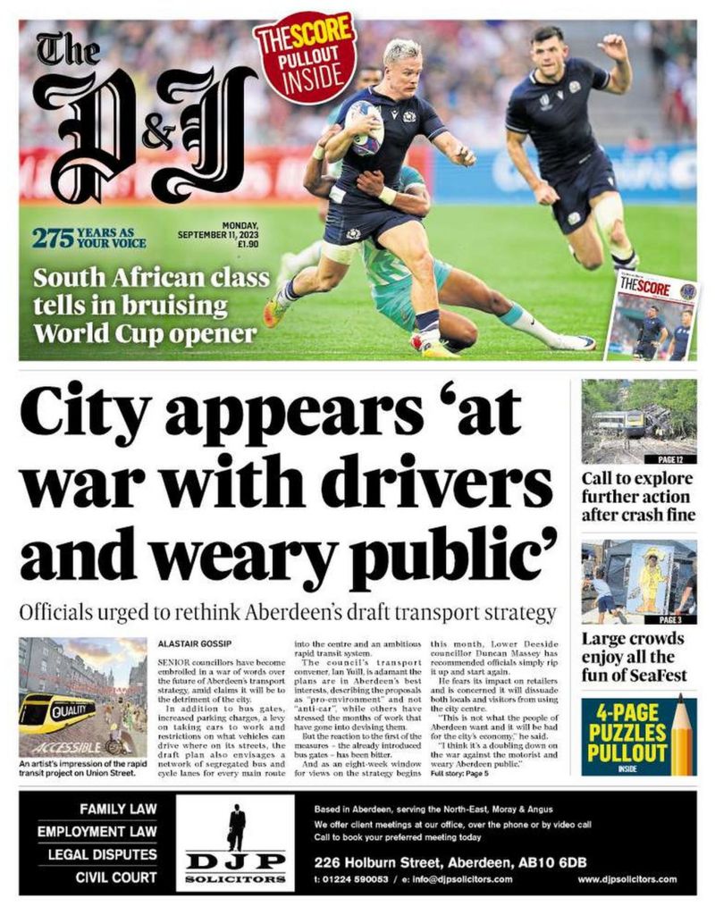 Scotland's papers: Chinese spying row and rough sleeping 'crisis' - BBC ...