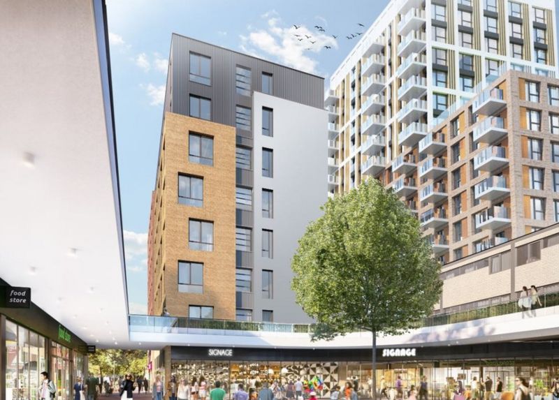 'Run-down' shopping centre plans set for refusal - BBC News