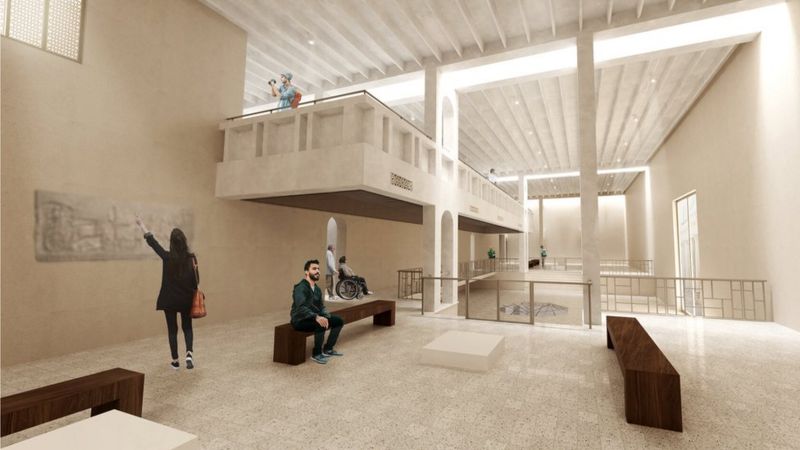 Mosul Museum reveals new look after IS destruction - BBC News