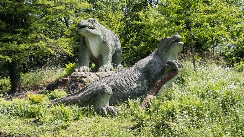 The stone dinosaurs and other treasures in danger - BBC News