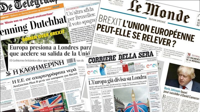 EU referendum: Fear of populism haunts European press - BBC News
