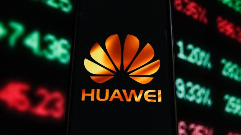 Huawei revenue sees biggest ever fall - BBC News
