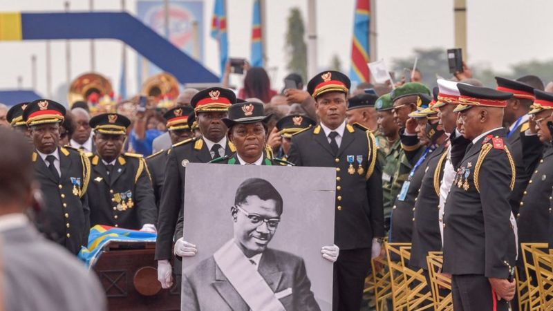 Patrice Lumumba: DR Congo buries tooth of independence hero - BBC News